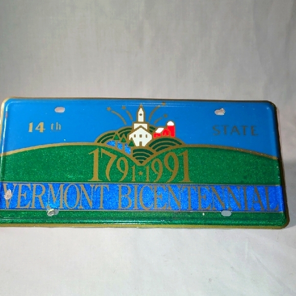Vintage Centennial Vermont License Plate | Other | Vintage Vermont ...